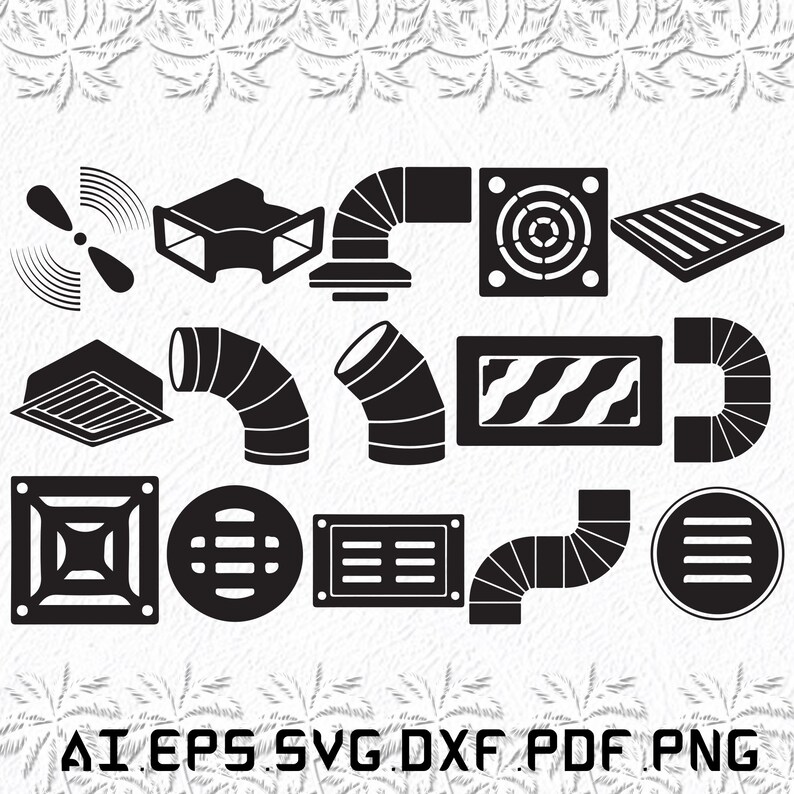 Air Duct Svg, Air Ducts Svg, Air Svg, Tree, Duct, SVG, Ai, Pdf, Eps ...