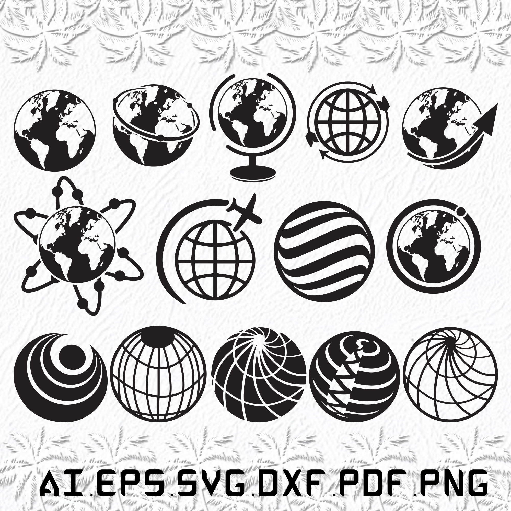World Svg World Map Svg Earth Outline Svg World Globe - Etsy UK