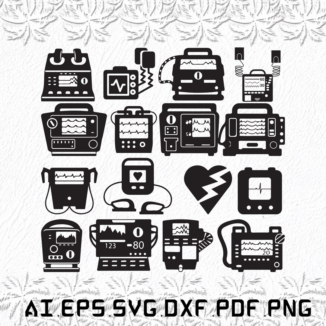 Defibrillator Machine Svg, Defibrillator Machines Svg, Defibrillator ...