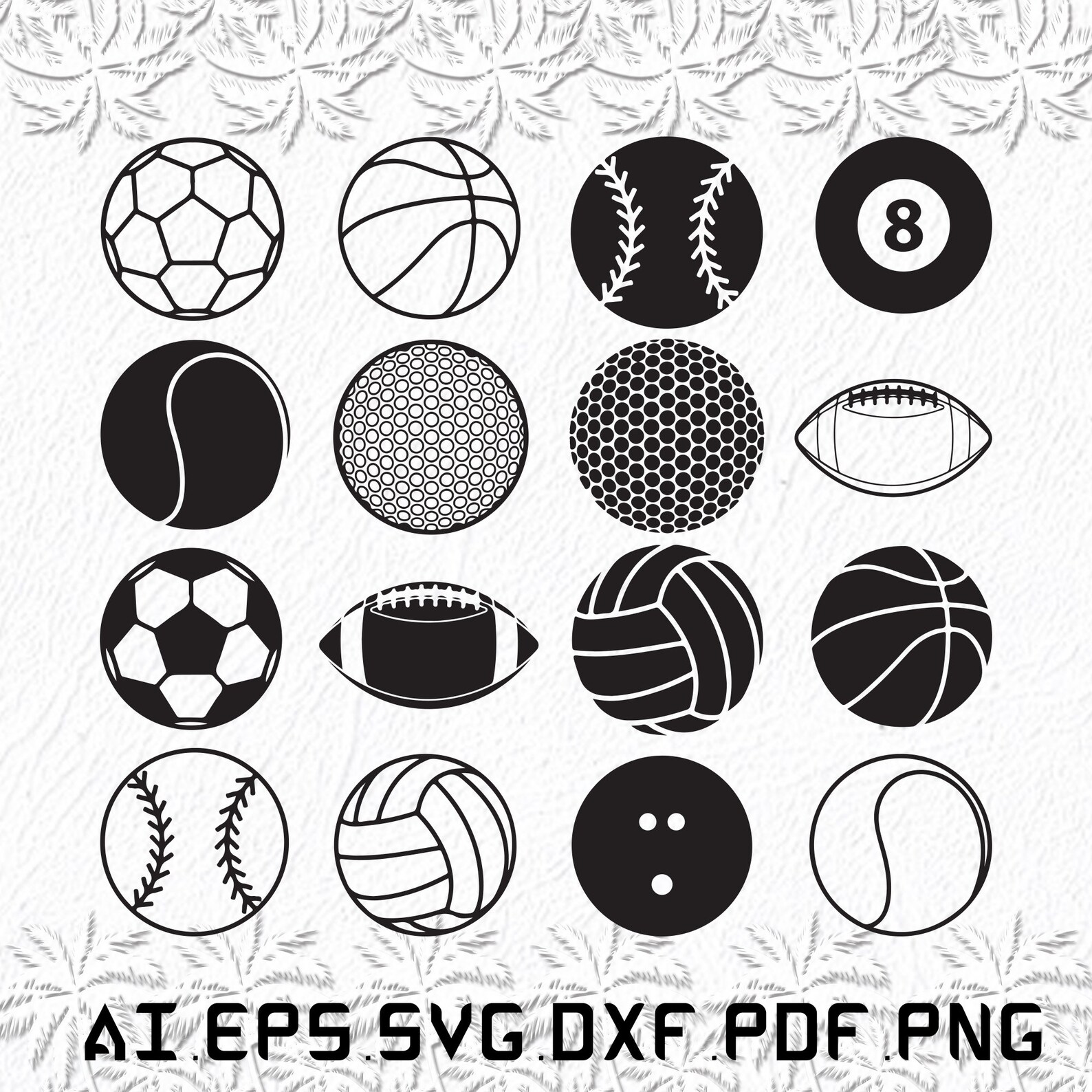 Balls Svg Ball Svg Anime Svg Sport Sport Lover SVG Ai - Etsy
