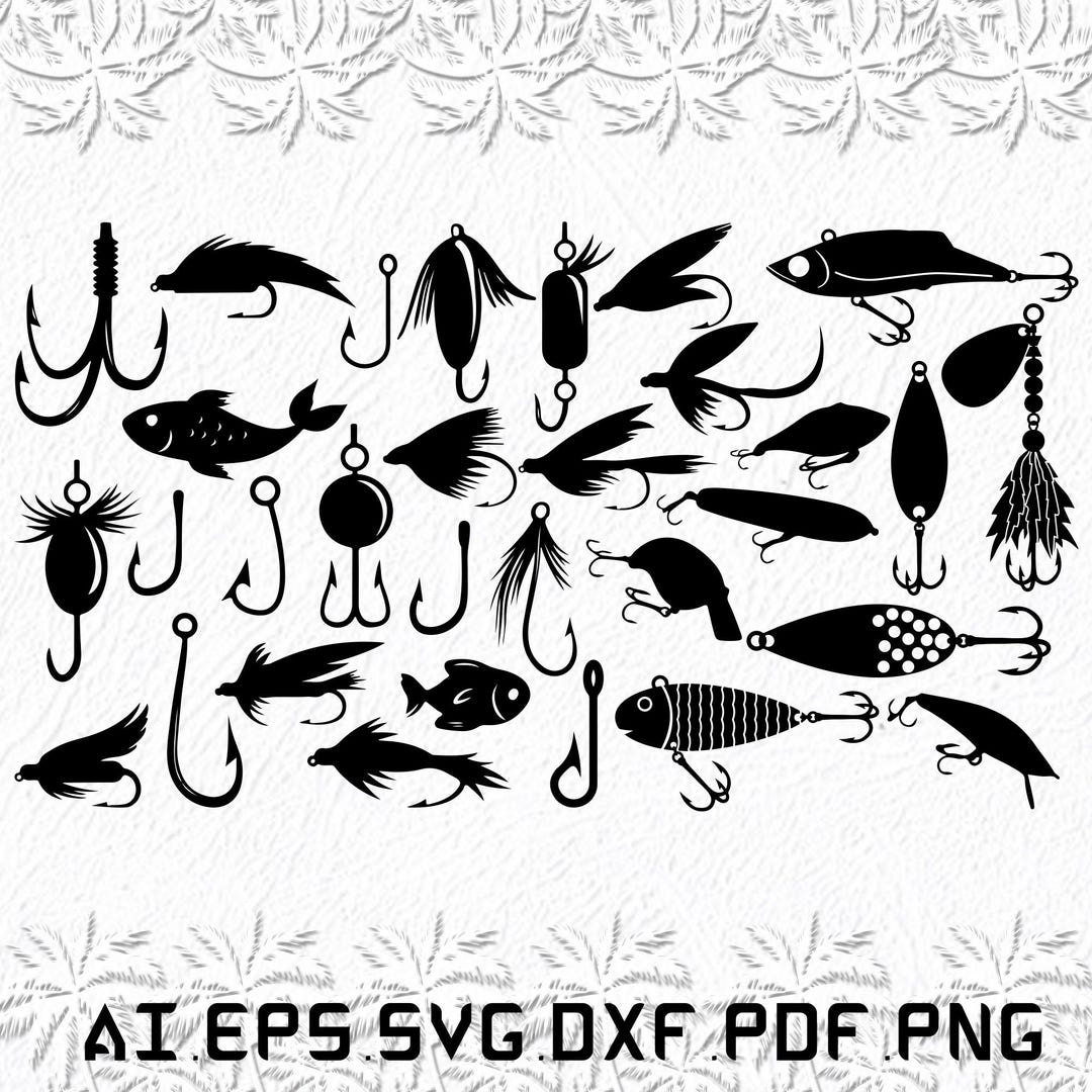 Fishing Lure Svg, Fishing Lures Svg, Fish Svg, Fishing, Lure, SVG, Ai ...
