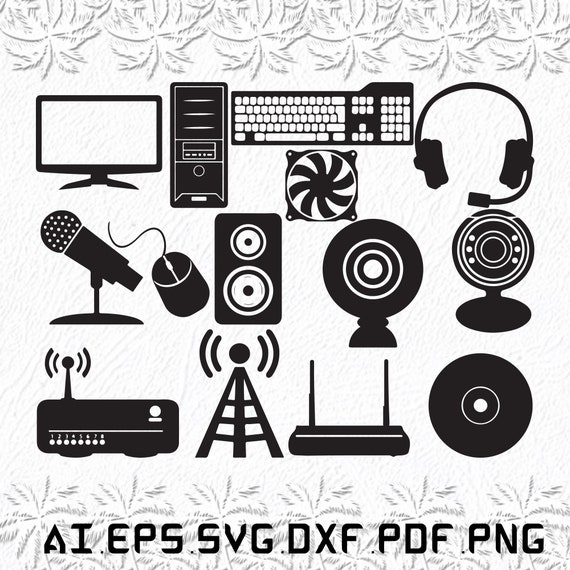 Computer Equipment Svg Computer Equipments Svg Computer Svg - Etsy