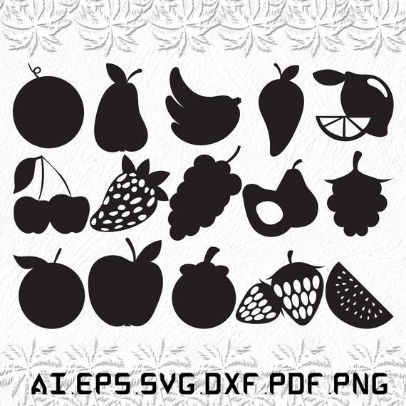 Fruits Svg Fruit Svg Apple Svg Mango Party SVG Ai Pdf - Etsy
