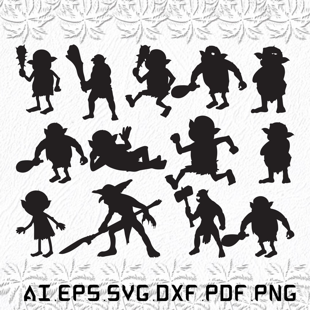 Goblin Svg, Goblins Svg, Animal Svg, Animals, Fantasy, SVG, Ai, Pdf ...