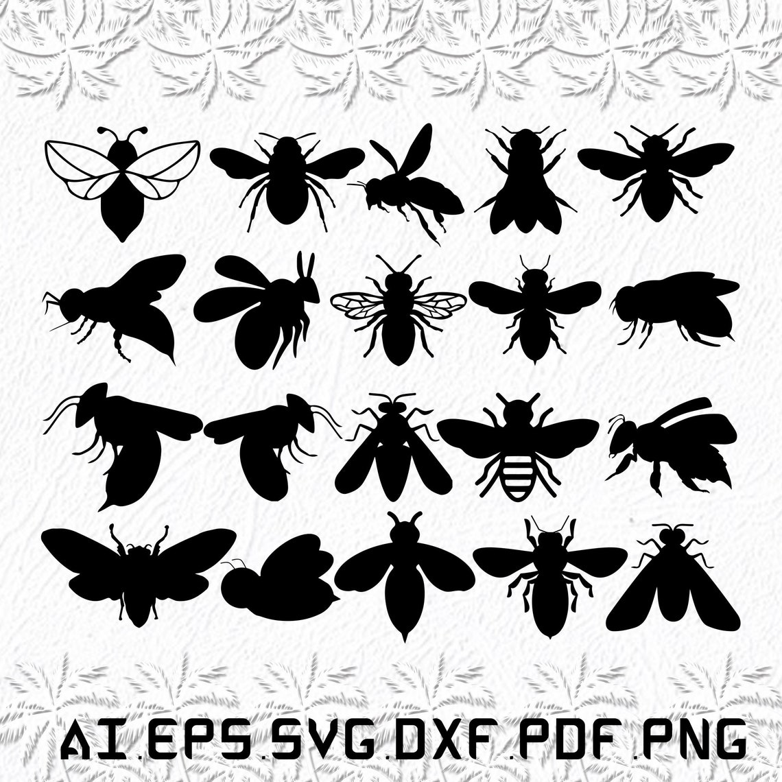Bee Svg Honey Bee Svg Bees Svg Honey Yallow SVG Ai Pdf | Etsy
