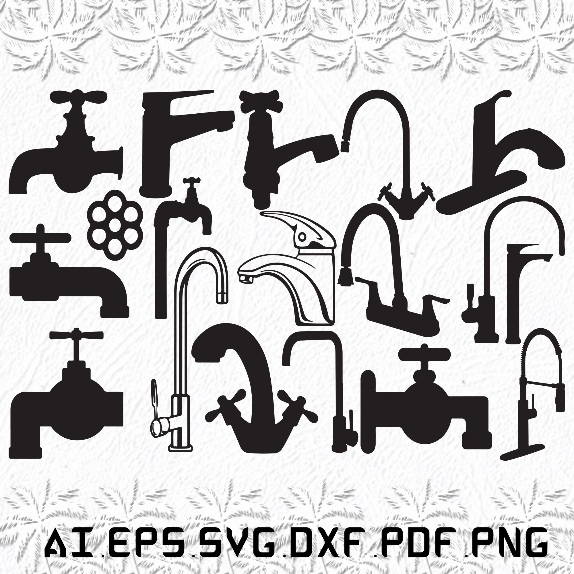 Faucet Svg Faucets Svg Tap Svg Sink Basin SVG Ai Pdf - Etsy UK