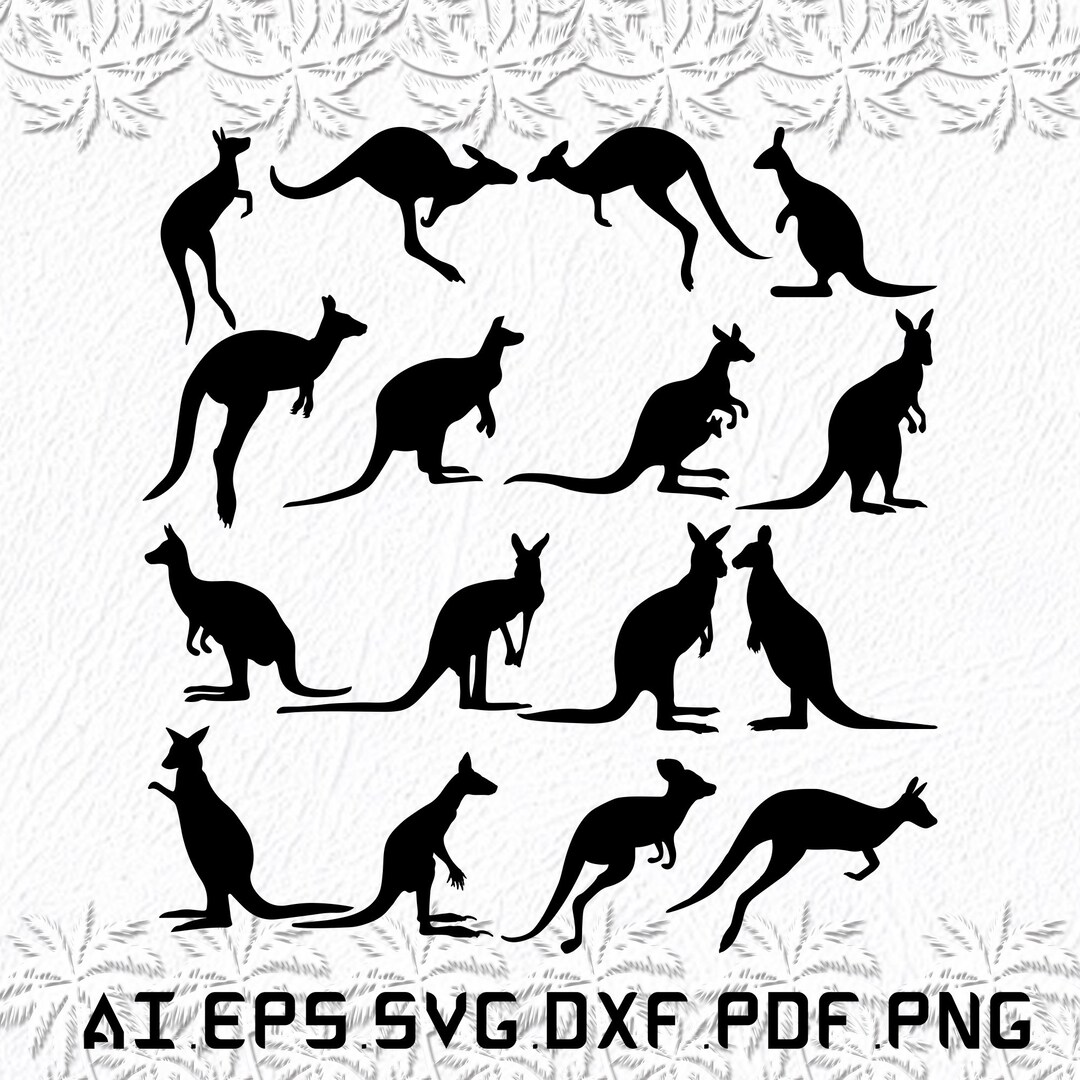 Kangaroo Svg, Kangaroos Svg, Animals Svg, Australia, Animal, SVG, Ai ...