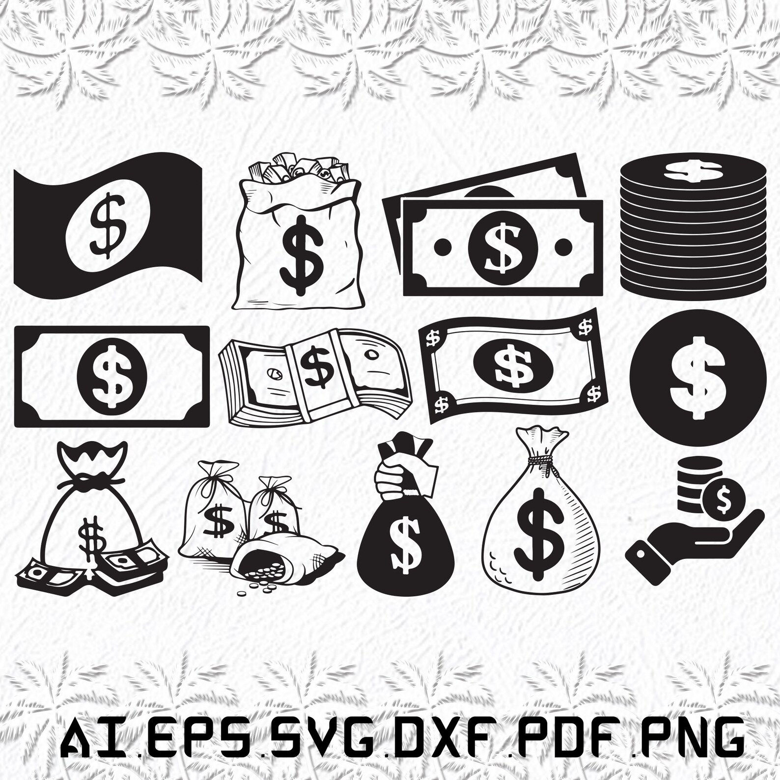 Dollar Bill Svg, Dollar Bills Svg, Dollar Svg, Bill, Taka, SVG, Ai, Pdf ...