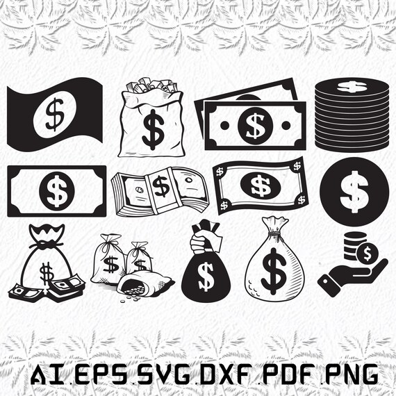 Dollar Bill Svg Dollar Bills Svg Dollar Svg Bill Taka - Etsy