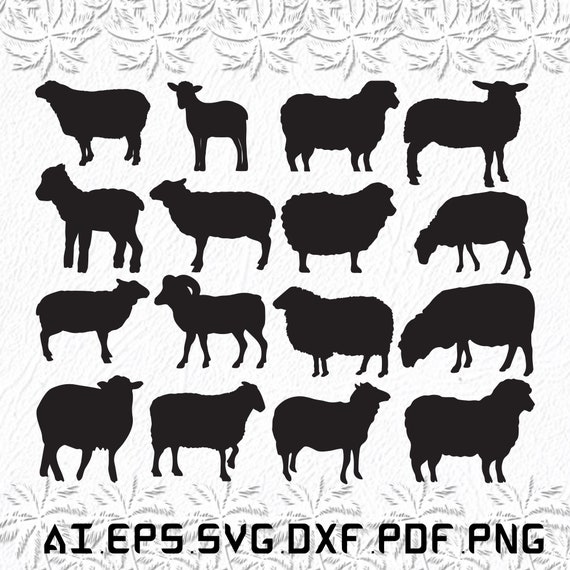Sheep Svg Sheeps Svg Goat Svg Animal Wool SVG Ai Pdf - Etsy