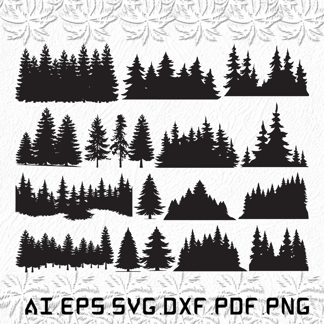 Pine Tree Svg Pine Trees Svg Pine Svg Tree Rain SVG Ai - Etsy
