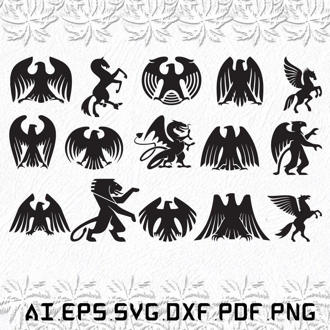 Heraldry Svg, Heraldrys Svg, Bird Svg, Birds, Horse, SVG, Ai, Pdf, Eps ...