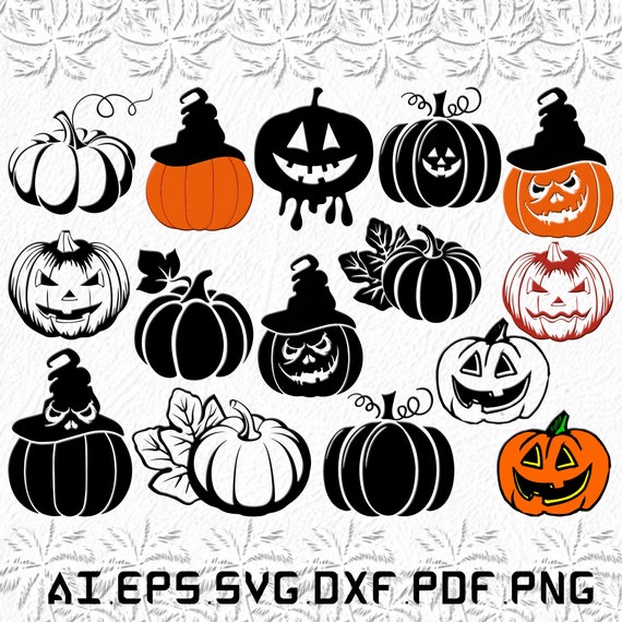 Pumking SVG Pumking Faces Svg Ghost Svg Happy Halloween | Etsy