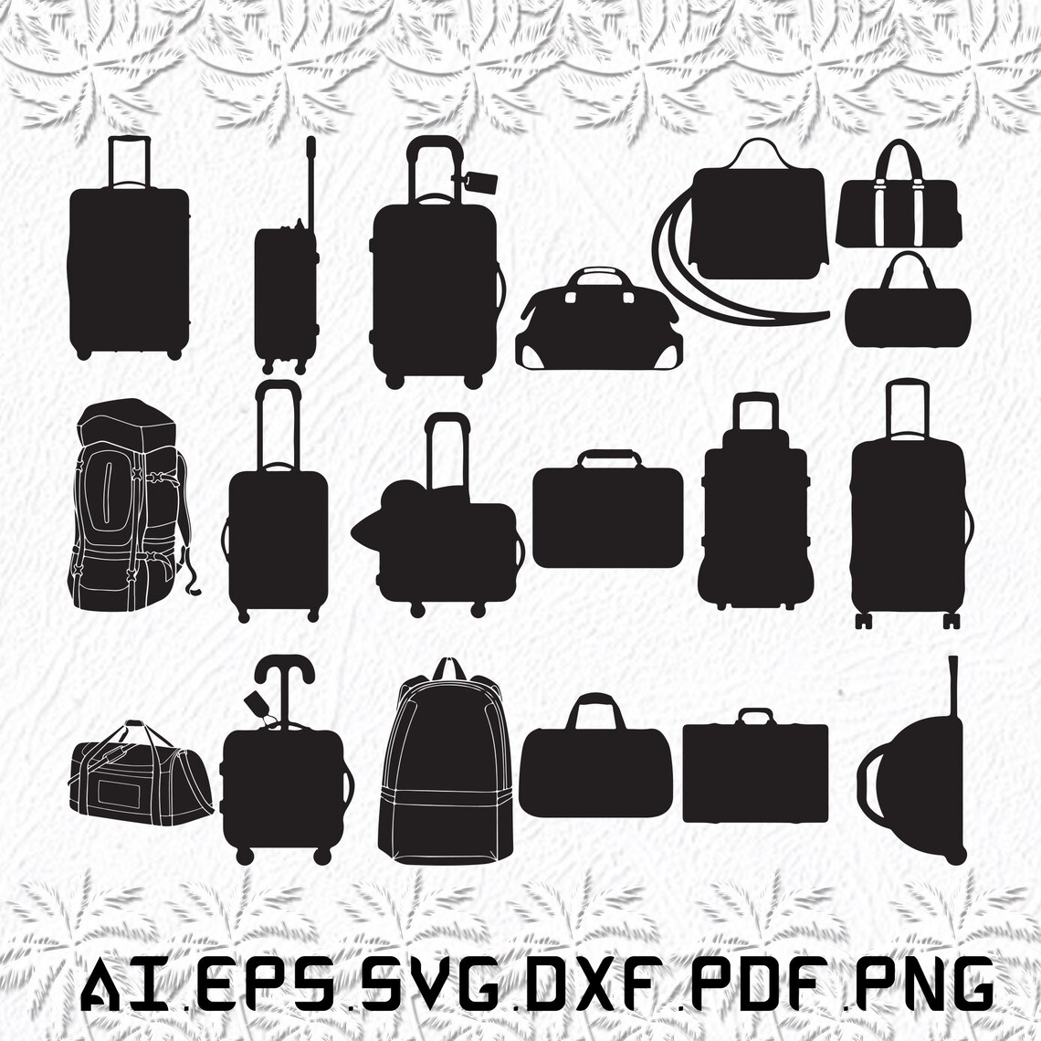 Duffel Bag Svg, Duffel Bags Svg, Duffel Svg, Bag, Bags, SVG, Ai, Pdf ...