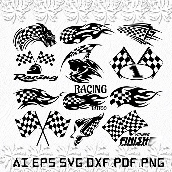Race Svg Racing Flag Svg Racing Svg Finish Flag Champions - Etsy Canada