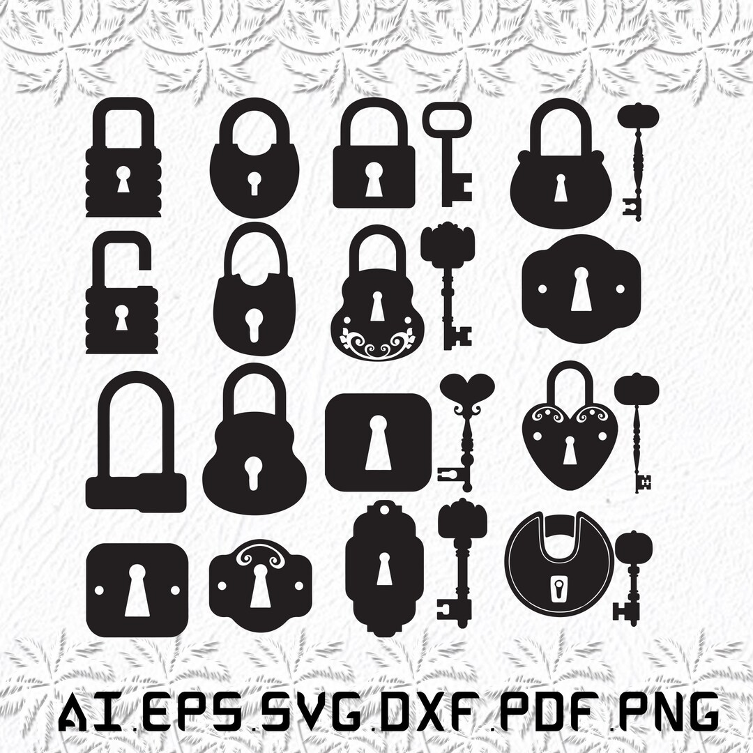 Lock and Key Svg, Lock Svg, Key Svg, Box, Love, SVG, Ai, Pdf, Eps, Svg ...