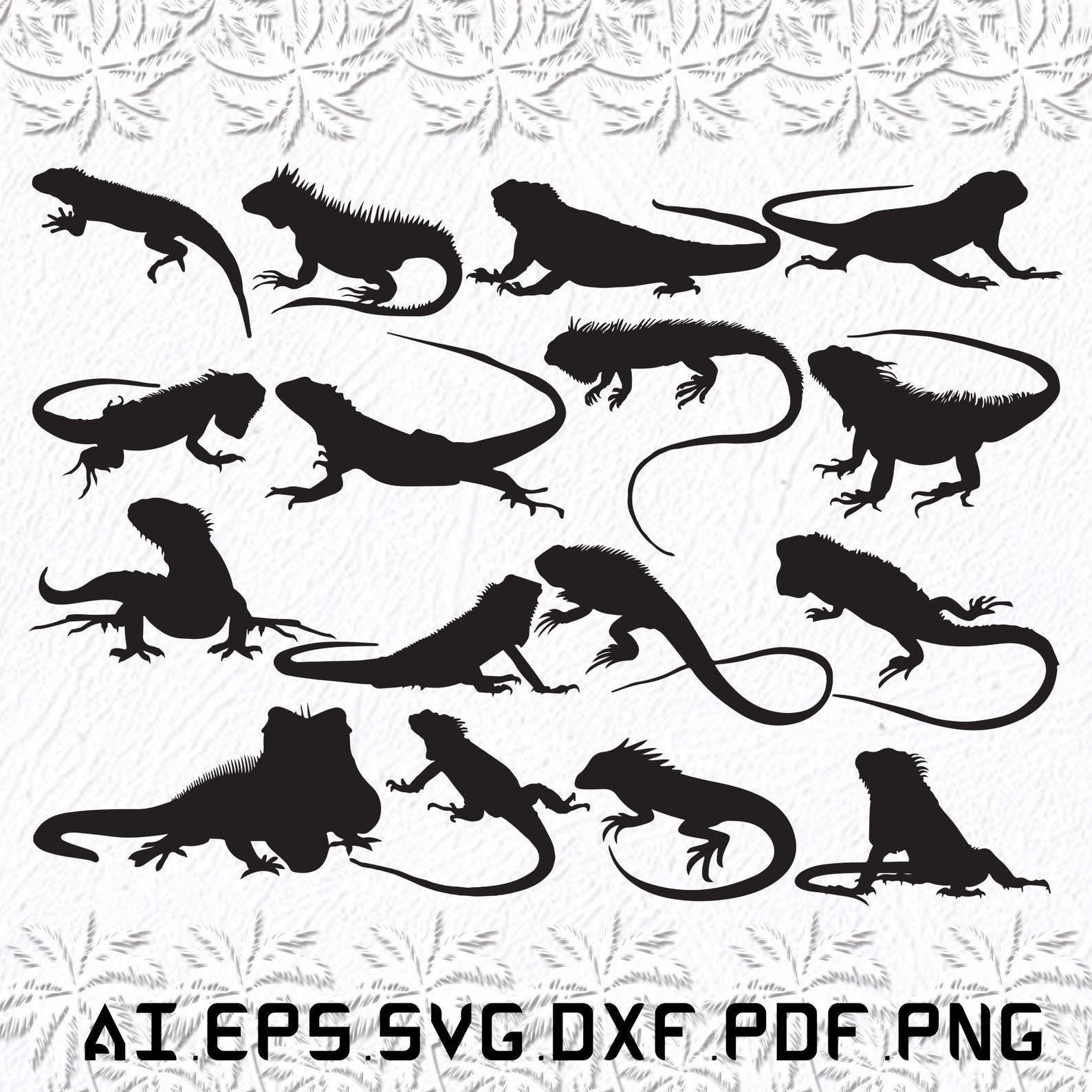 Iguana Svg, Iguanas Svg, Lizard Svg, Animals, Animal, SVG, Ai, Pdf, Eps ...