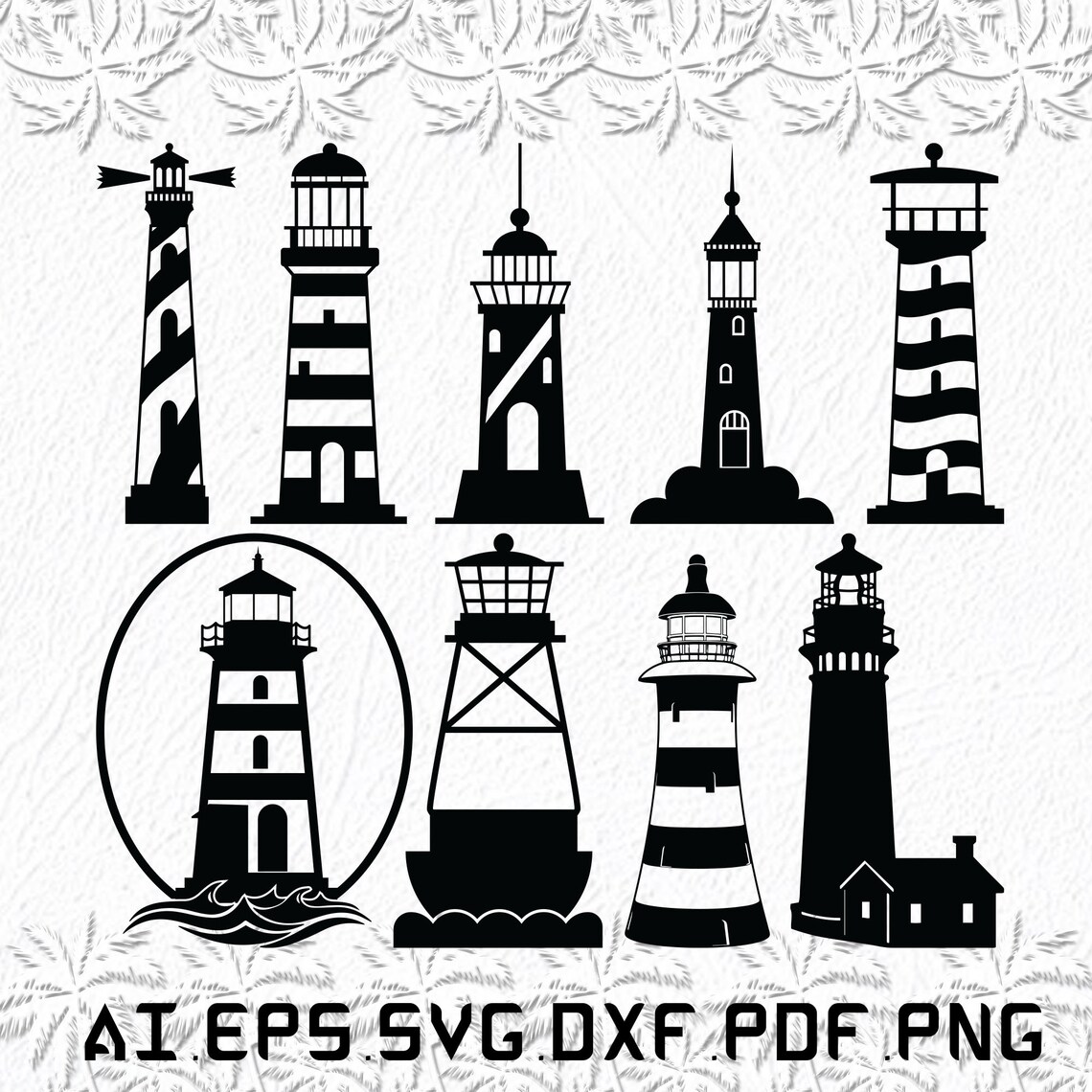 Lighthouse Svg Nautical Svg Ocean Svg Summer Sea SVG Ai - Etsy