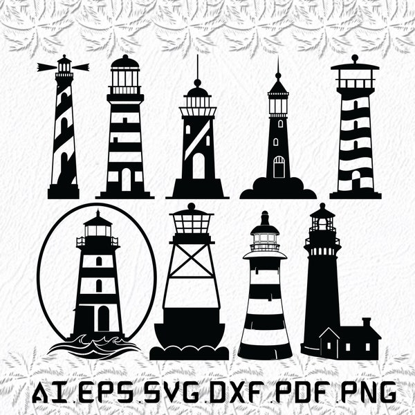 Lighthouse Svg - Etsy