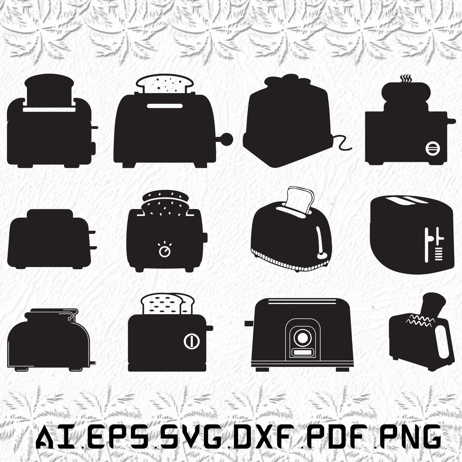 Toaster Svg Toasters Svg Toast Svg Funny Cute SVG Ai - Etsy