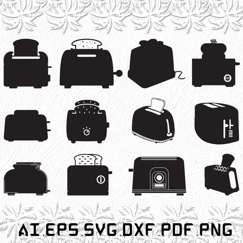 Toaster Svg Toasters Svg Toast Svg Funny Cute SVG Ai - Etsy