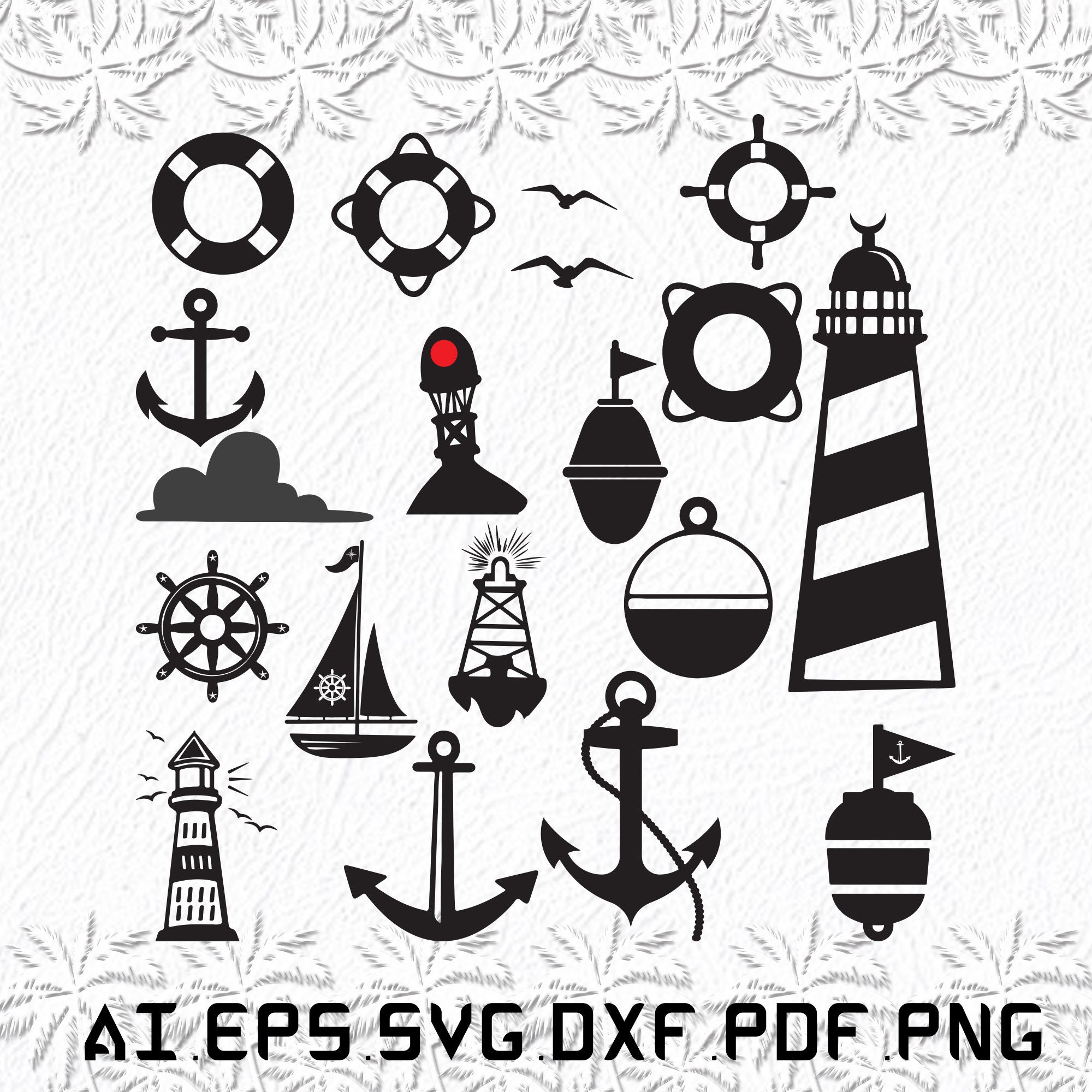 Nautical Buoy Svg, Nautical Svg, Buoy Svg, Navy, Life, SVG, Ai, Pdf ...