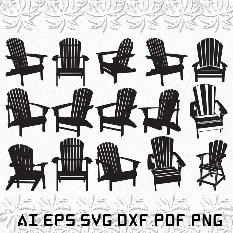 Adirondack Chair Dxf - Etsy