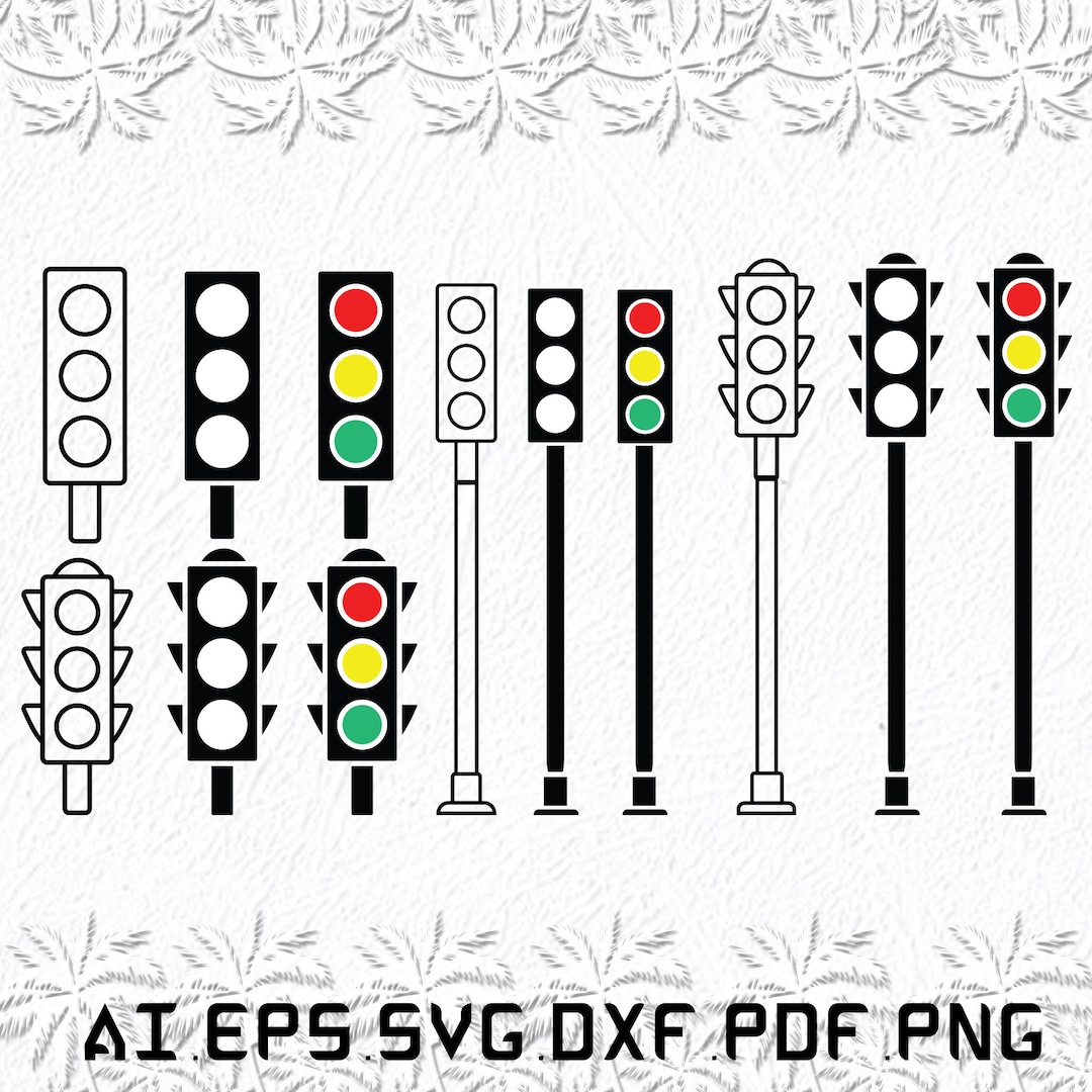 Traffic Lights Svg, Traffic Light Svg, Car Svg, Traffic, Lights, SVG ...