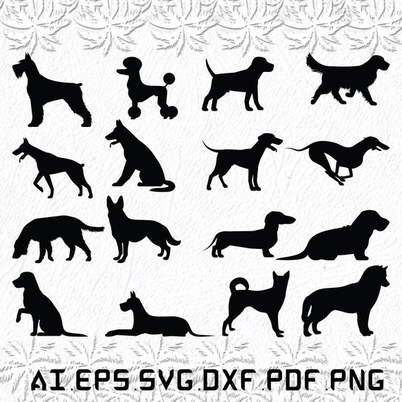 Dog Breeds Svg Dog Breed Svg Pet Svg Dog Cute SVG Ai - Etsy