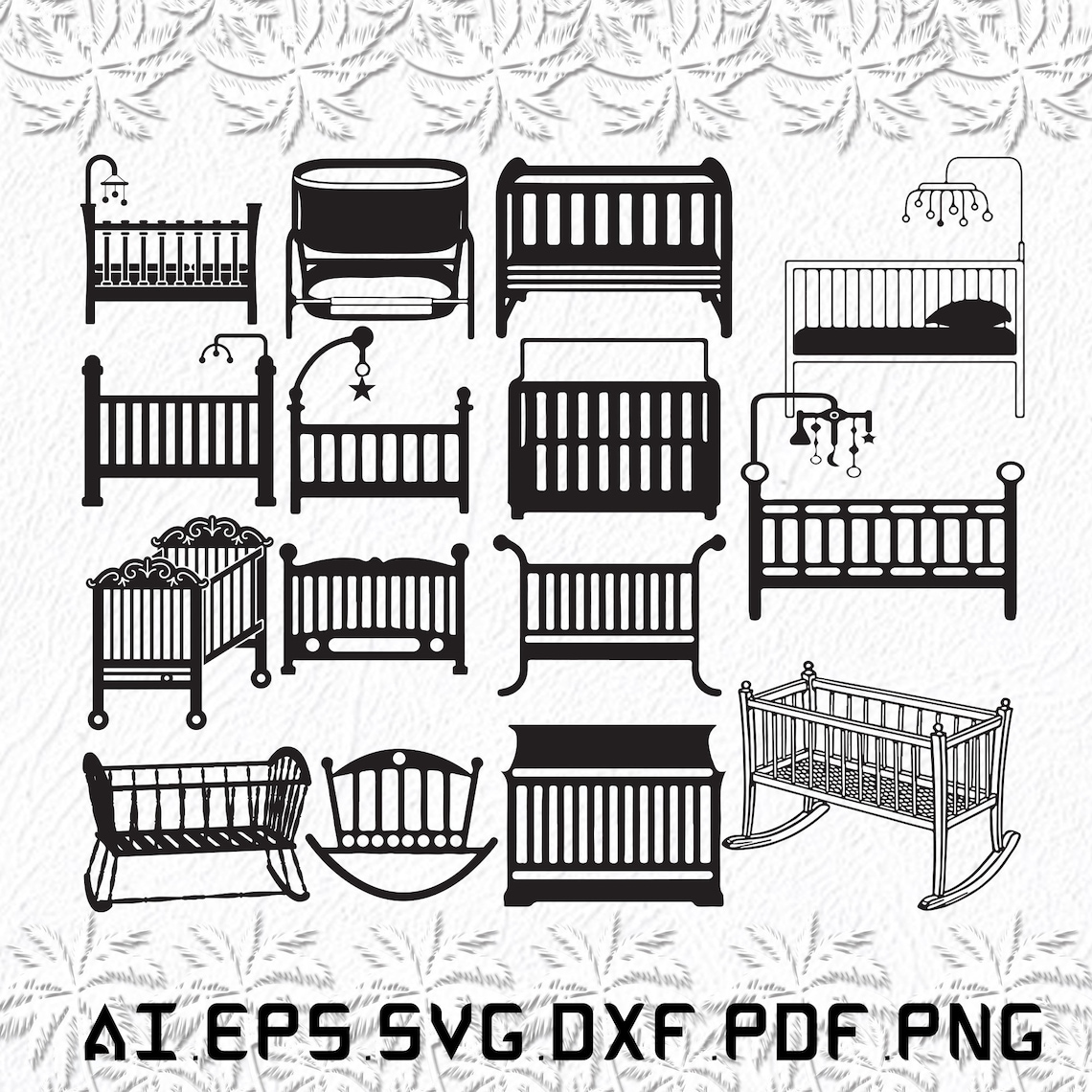Baby Crib Svg Baby Svg Crib Svg Room Kid SVG Ai Pdf - Etsy