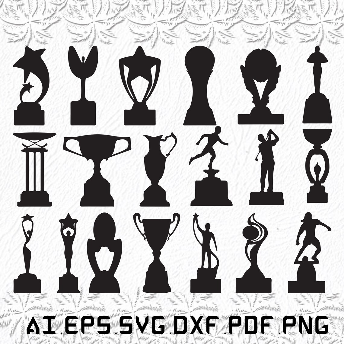 Trophy Svg Trophys Svg Football Svg Deer Cricket SVG Ai - Etsy