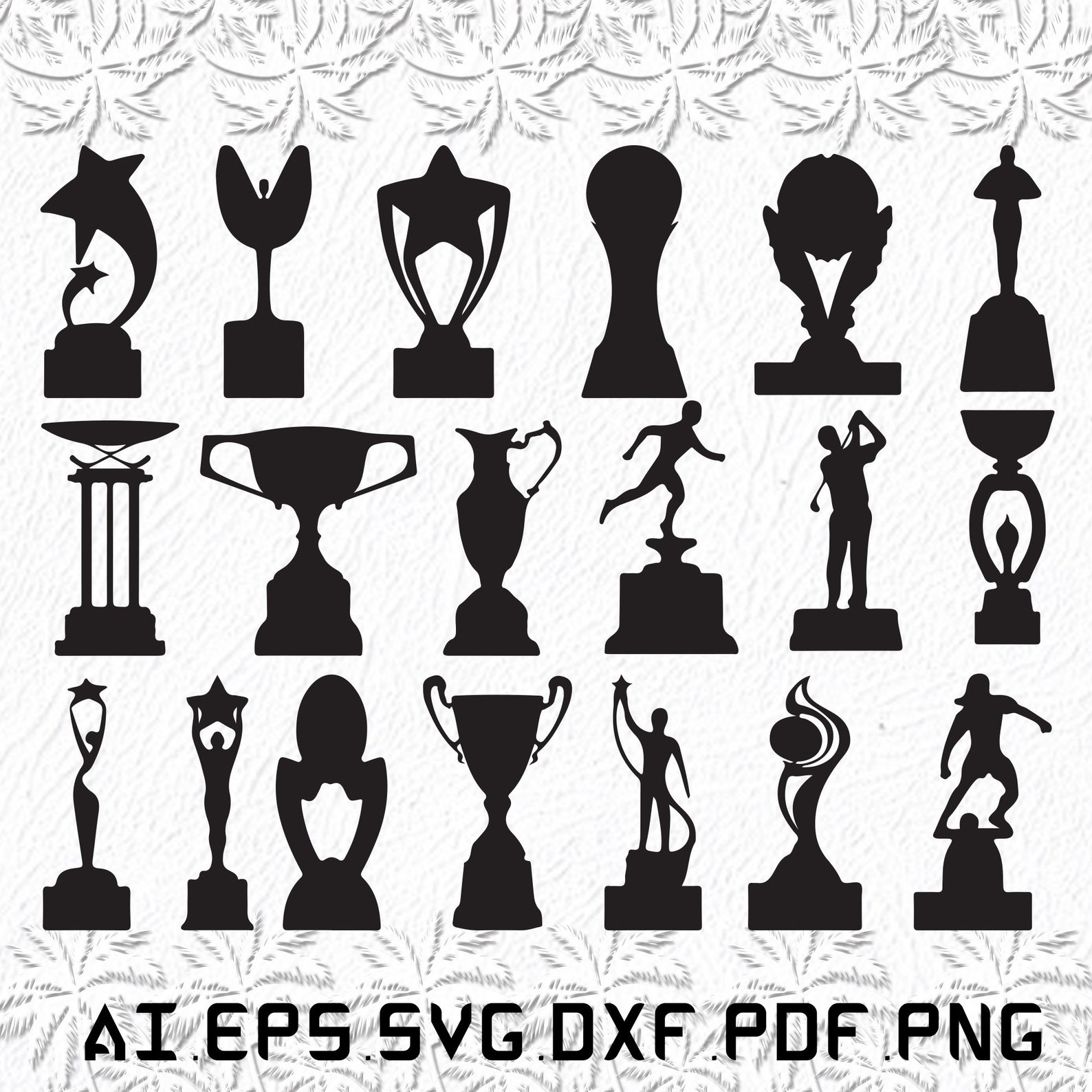 Trophy Svg Trophys Svg Football Svg Deer Cricket SVG Ai - Etsy