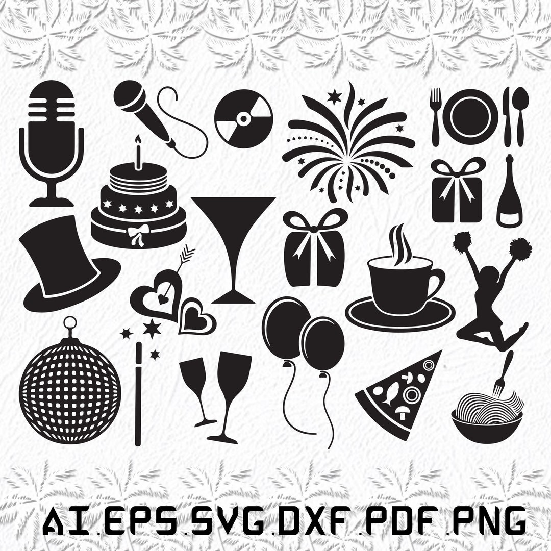 Party Svg, Party's Svg, Love Svg, Hand, Happy, SVG, Ai, Pdf, Eps, Svg ...