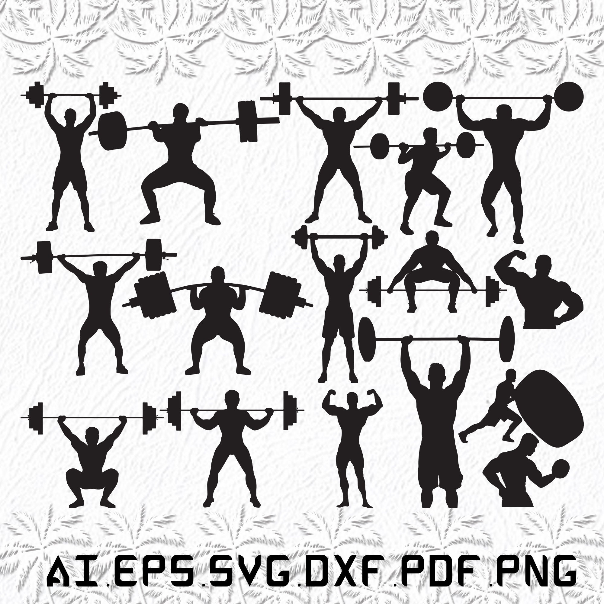 Weight Lifting Man Svg Weight Lifting Svg Weight Man Svg - Etsy