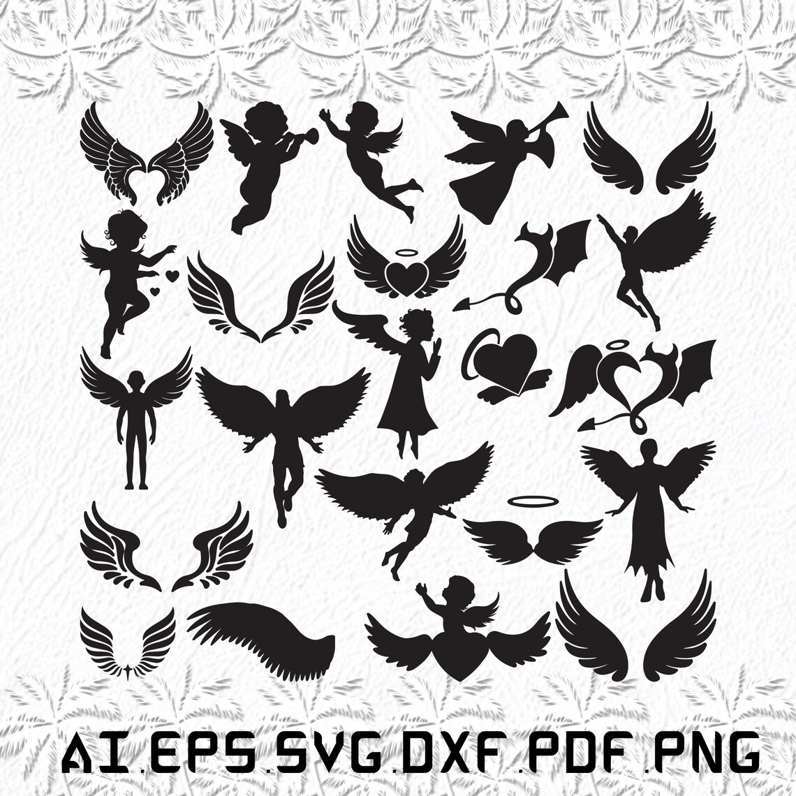 Angel Svg, Angels Svg, Cute Svg, Pink, Wings, SVG, Ai, Pdf, Eps, Svg ...