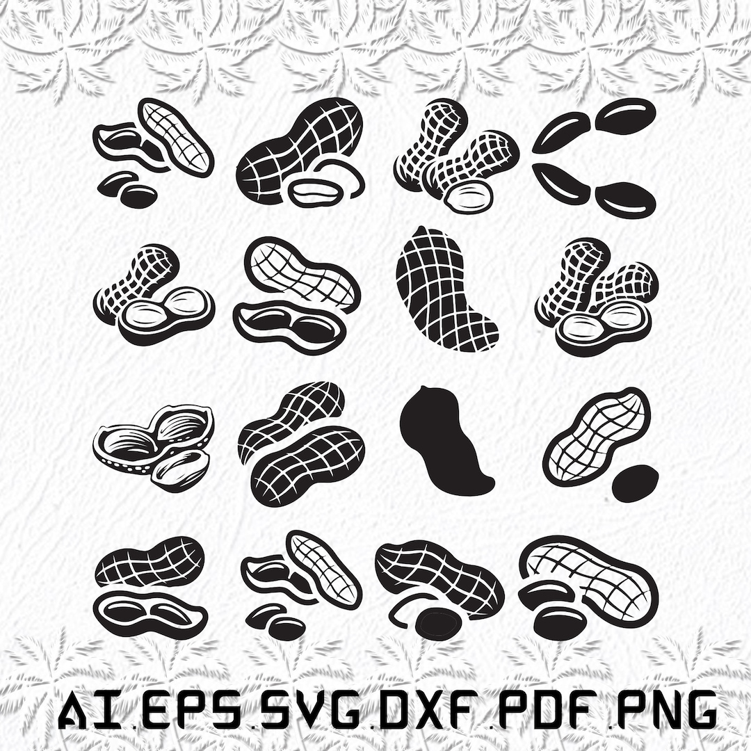 Peanut Svg, Peanuts Svg, Love Svg, Nut, Nuts, SVG, Ai, Pdf, Eps, Svg ...