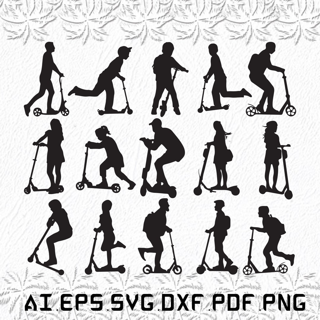 Knee Scooter Svg, Knee Scooters Svg, Knee Svg, Scooter, Sports, SVG, Ai ...