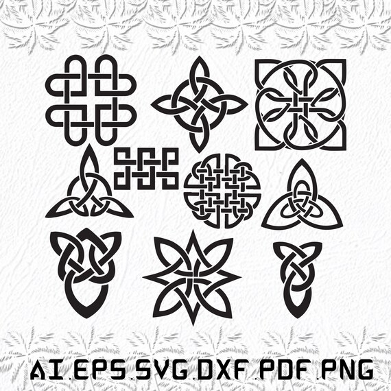 Celtic Symbols Knots Crosses Ai Eps Png Irish Clip Art Celtic Knot