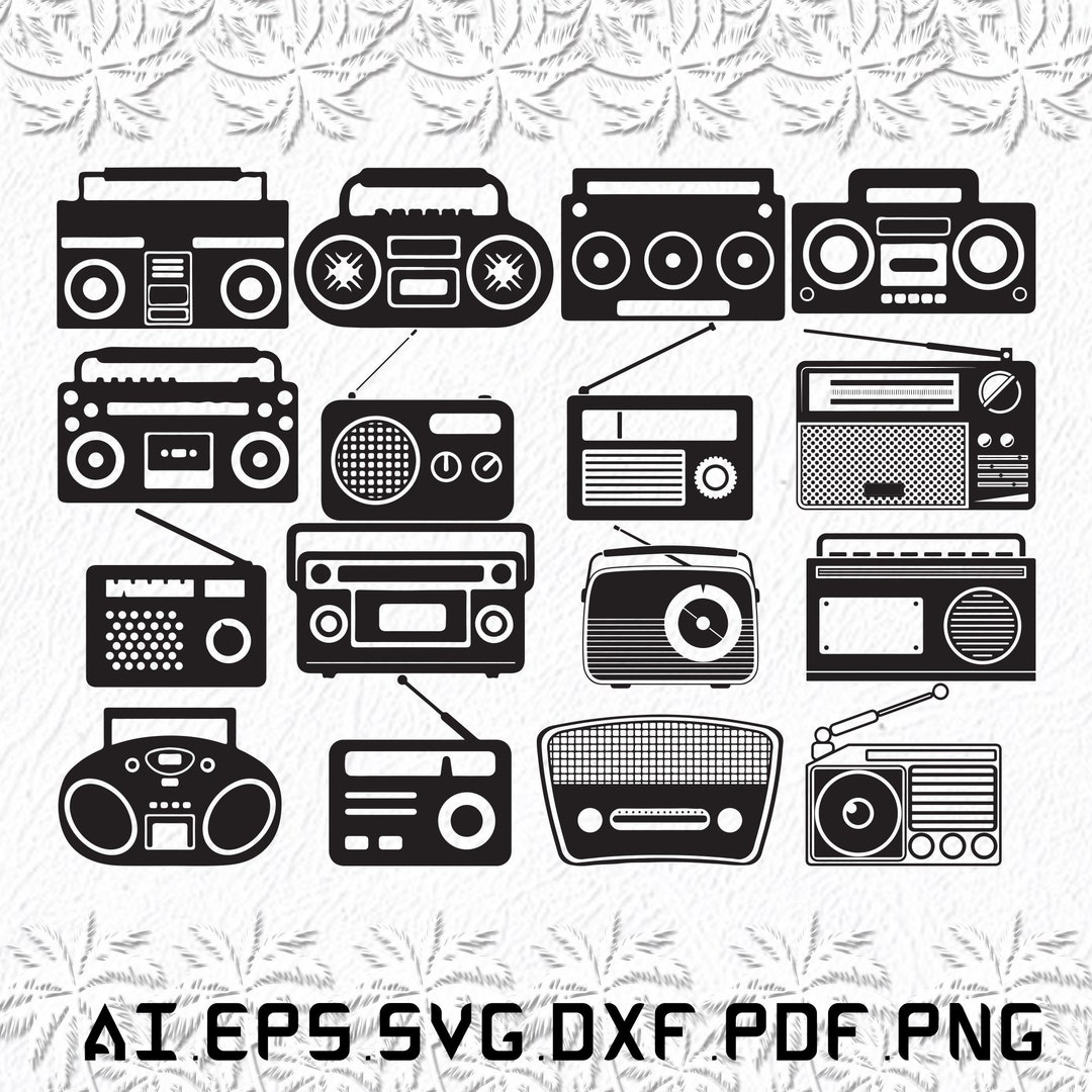 Radio Svg, Radios Svg, Music Svg, Audio, Song, SVG, Ai, Pdf, Eps, Svg ...