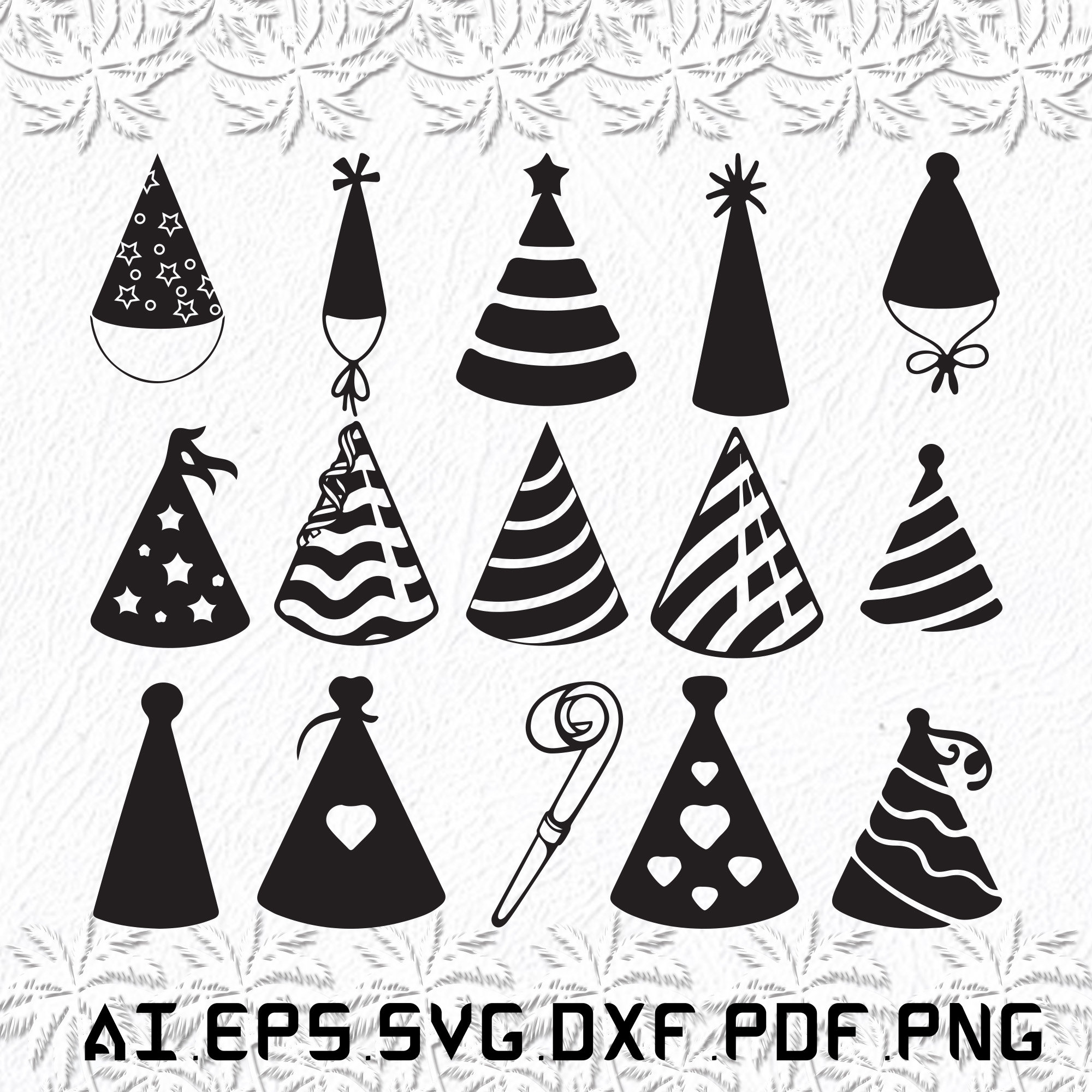 Party Hats Svg Party Hat Svg Party Svg Hats Hat SVG Ai - Etsy Canada
