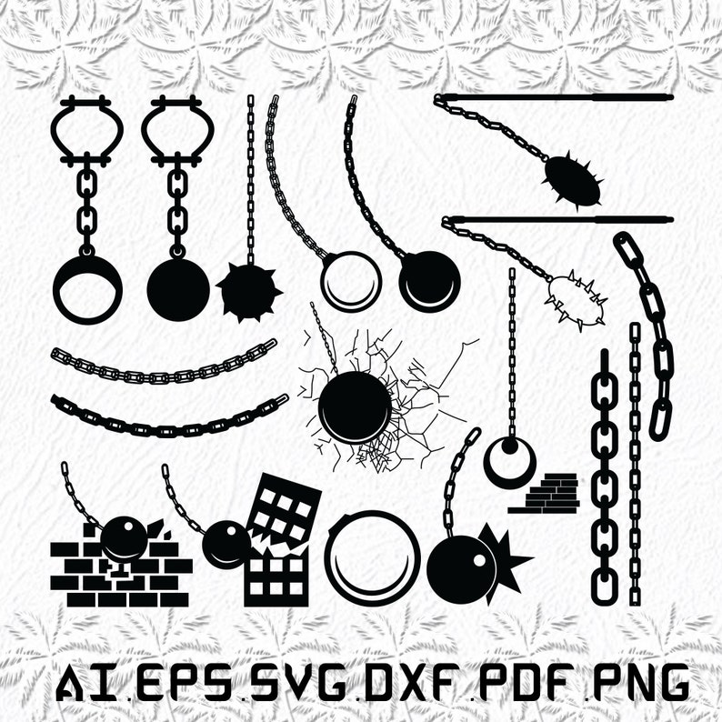 Wrecking ball svg wrecking svg dumblle svg Necklaces ball | Etsy