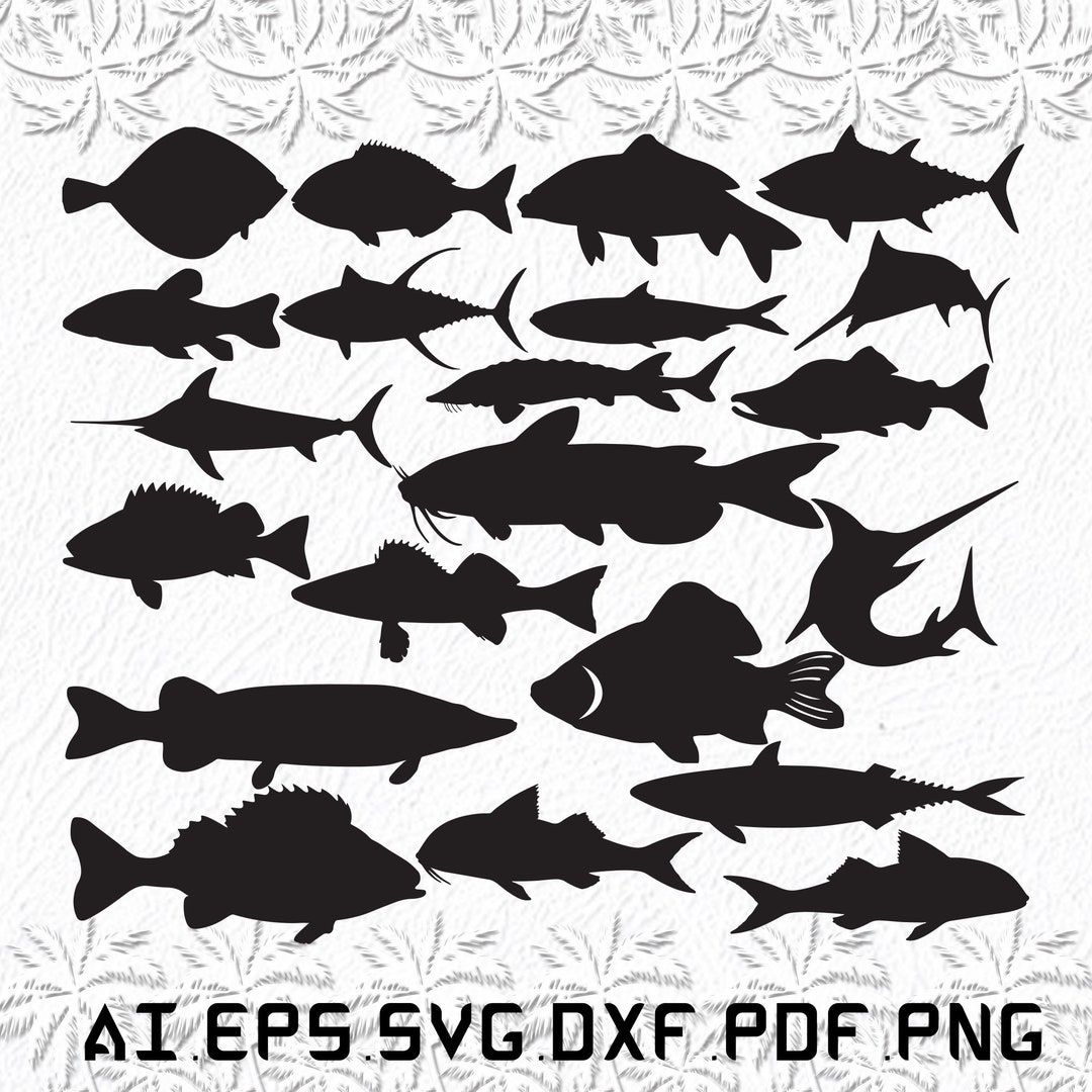 Ocean Fish Svg, Ocean Fishs Svg, Ocean Svg, Fish, Sea, SVG, Ai, Pdf ...