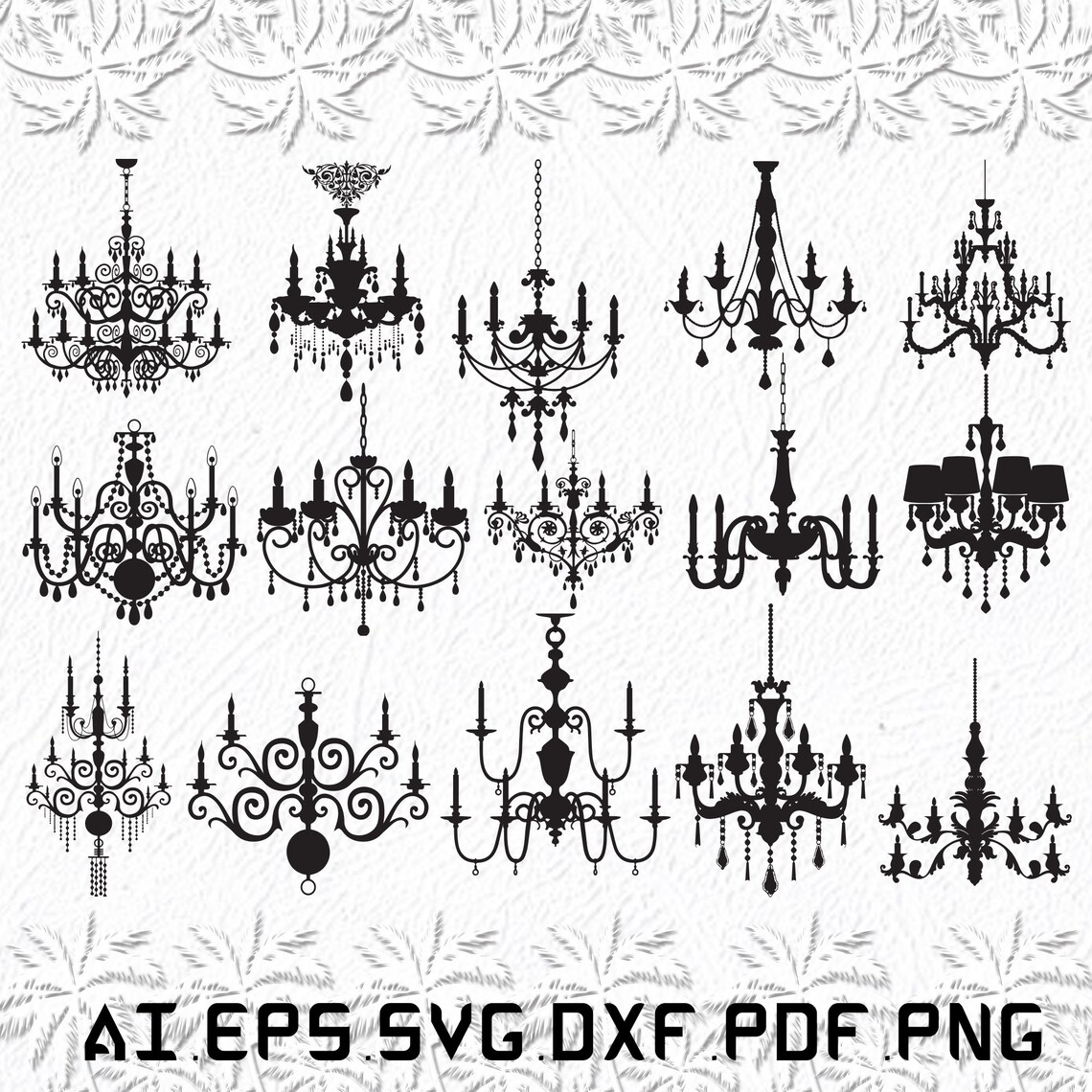 Chandelier Svg, Chandeliers Svg, Light Svg,lamp, Bulp, SVG, Ai, Pdf ...