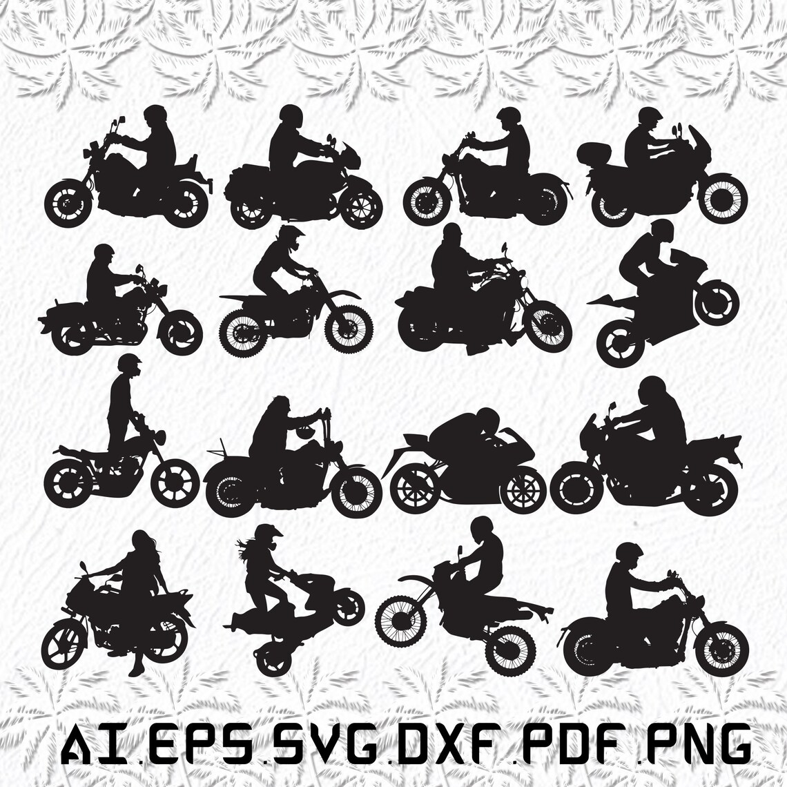 Biker Svg Bikers Svg Bike Svg Rider Ride SVG Ai Pdf | Etsy