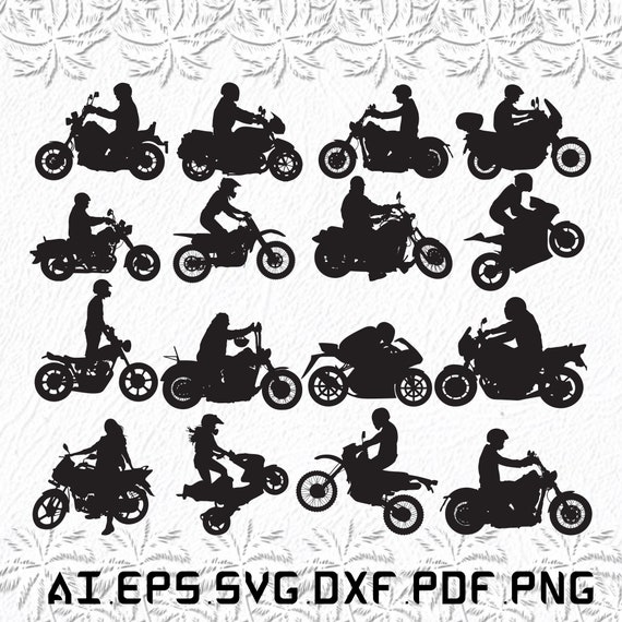 Biker Svg Bikers Svg Bike Svg Rider Ride SVG Ai Pdf | Etsy