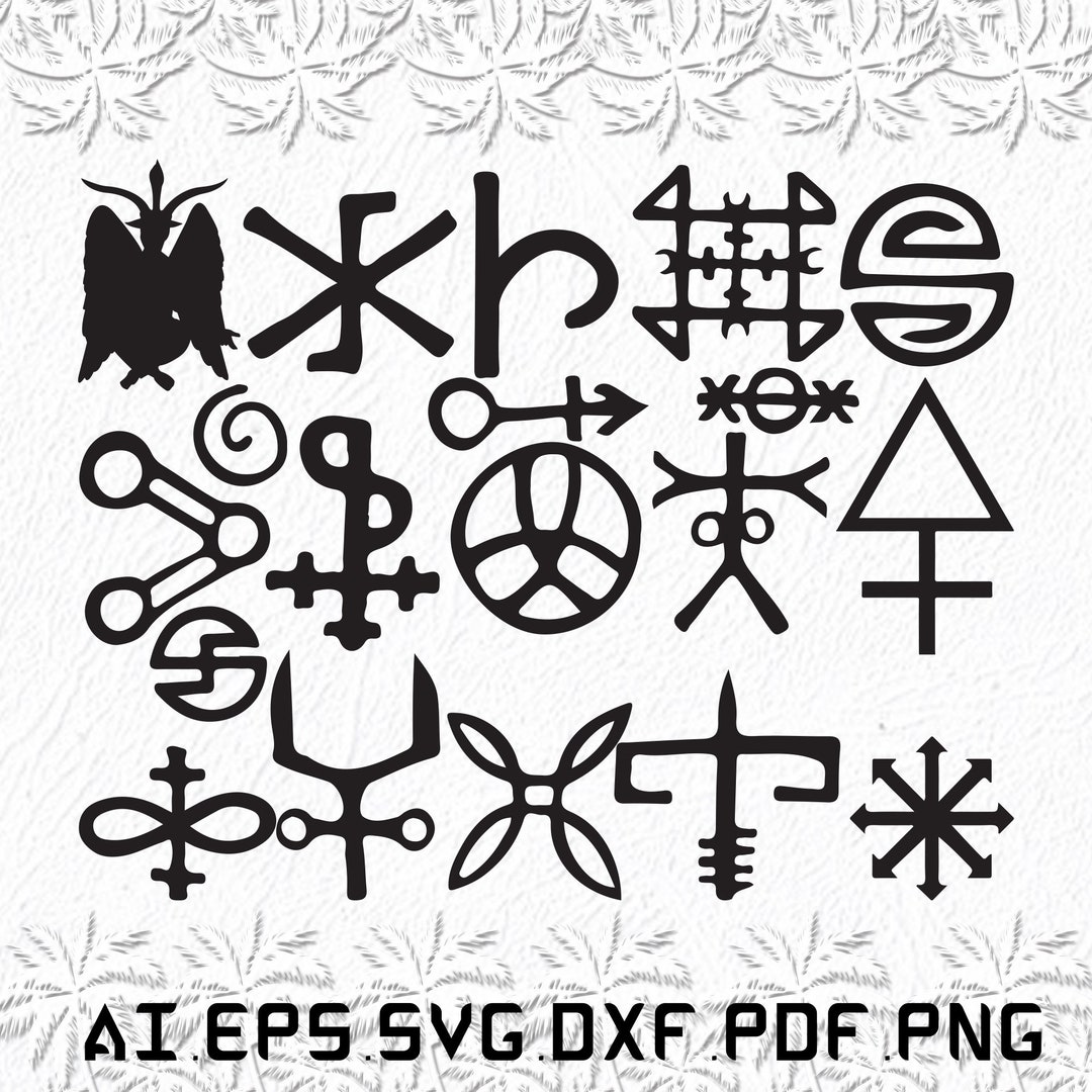 Satanic Symbol Svg, Satanic Symbols Svg, Satanic Svg, Symbols, Symbol ...