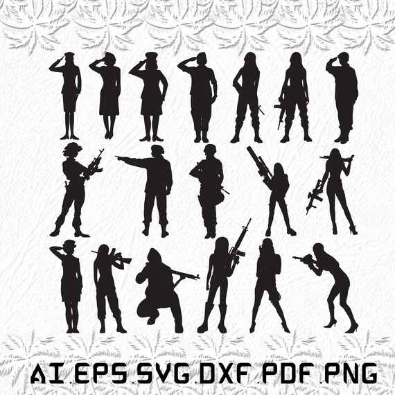 Military Woman Svg Military Womans Svg Military Svg Army - Etsy