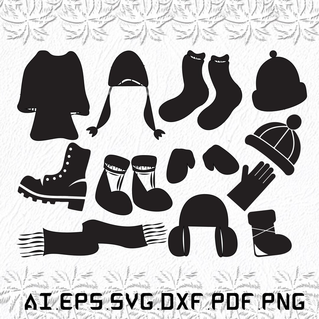 Winter Cloth Svg, Winter Cloths Svg, Love Svg, Winter, Cloth, SVG, Ai ...