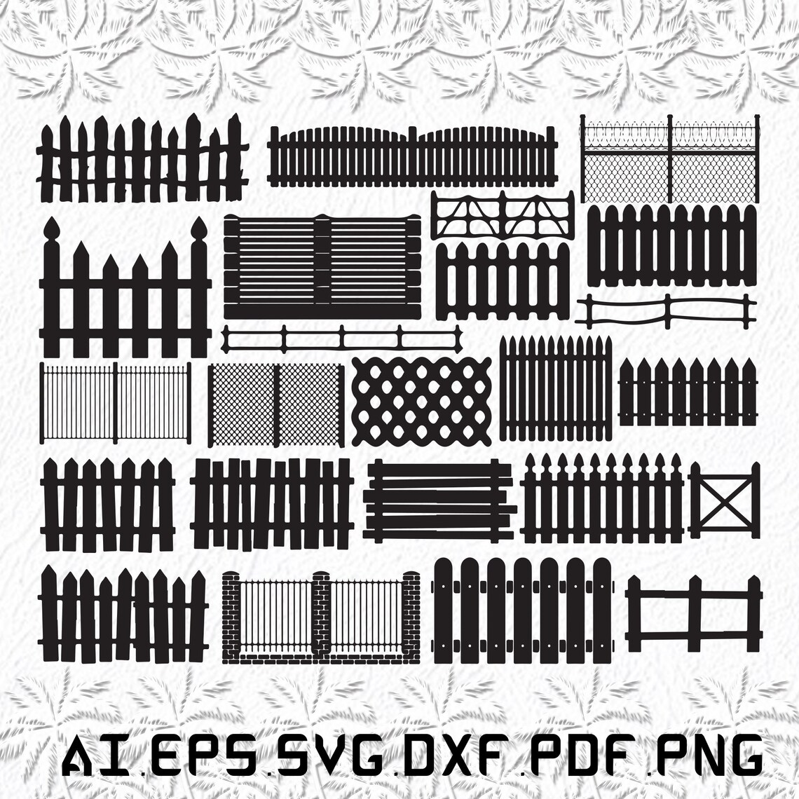 Fence Svg Fencing Svg Wooden Svg Wood Log SVG Ai Pdf - Etsy