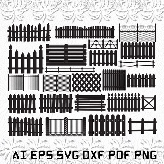 Fence Svg Fencing Svg Wooden Svg Wood Log SVG Ai Pdf - Etsy